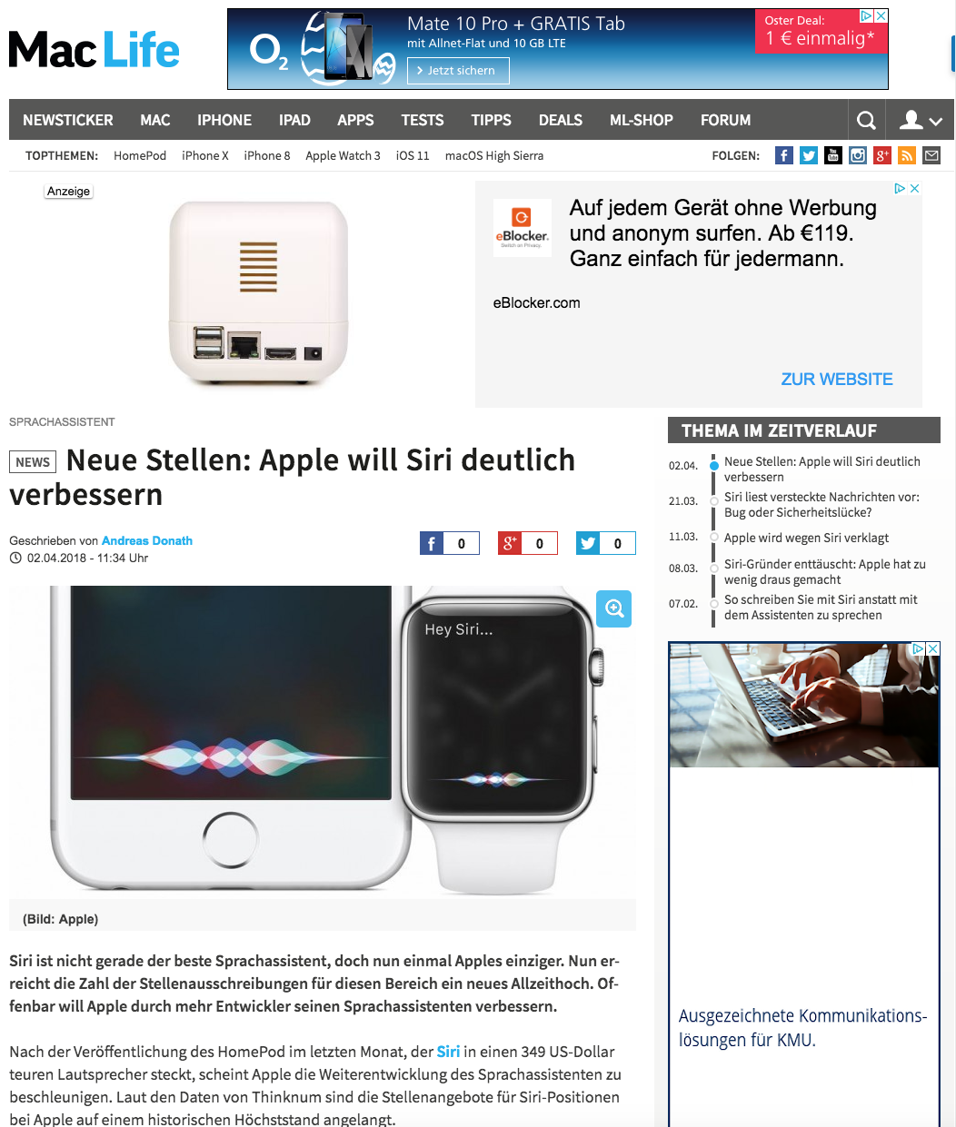 Job-Angebote für Siri: Apple sucht Entwickler